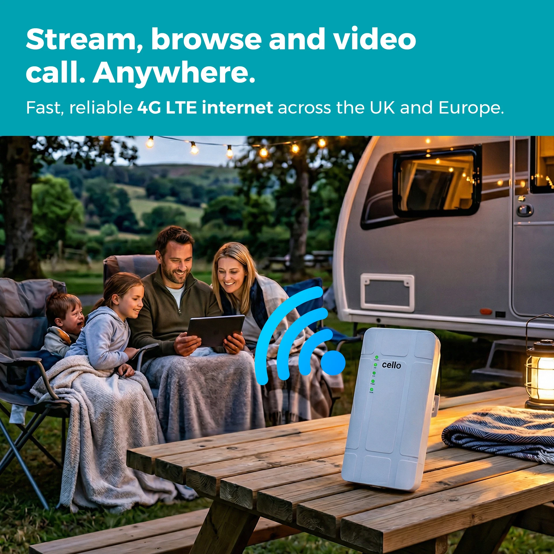 Cello 4G LTE Wi-Fi buitenrouter - Obelink.nl