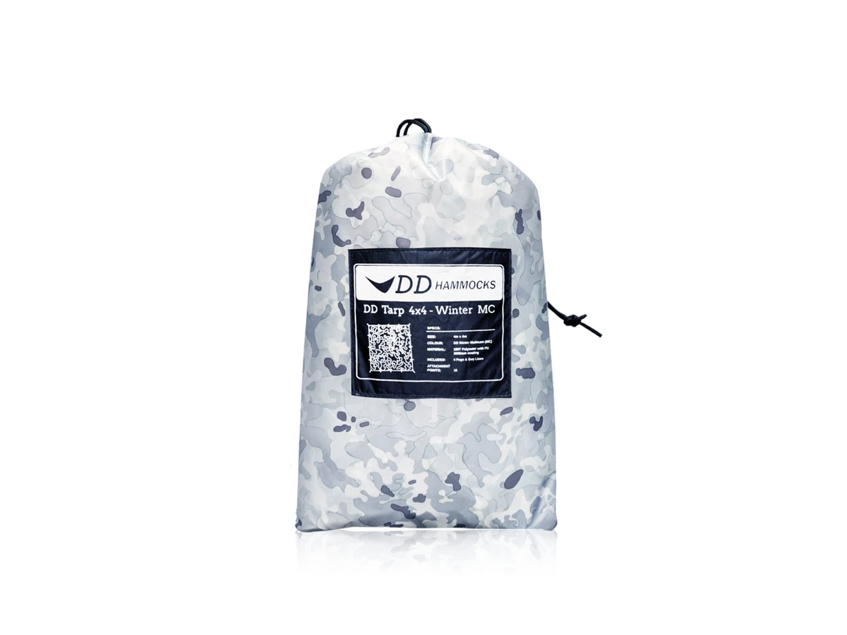 DD 4 x 4 meter tarp - Winter Camouflage - Obelink.nl