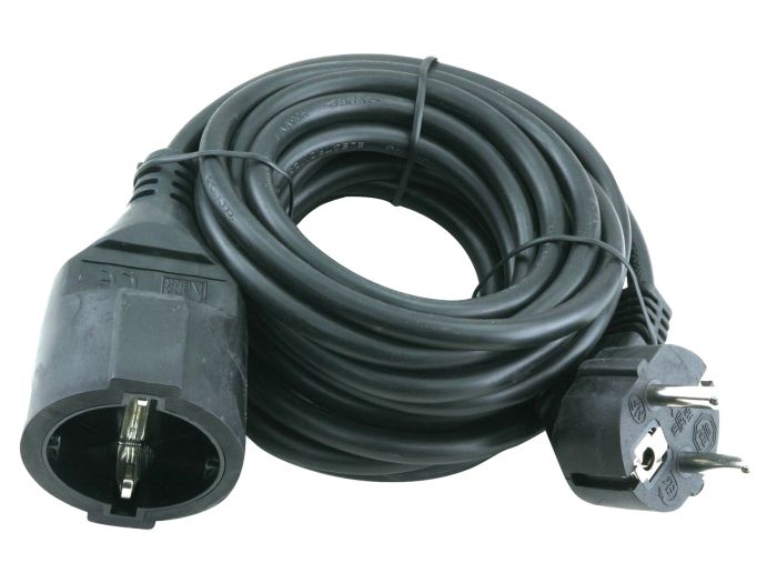 Exin Meter Zwart Verlengsnoer