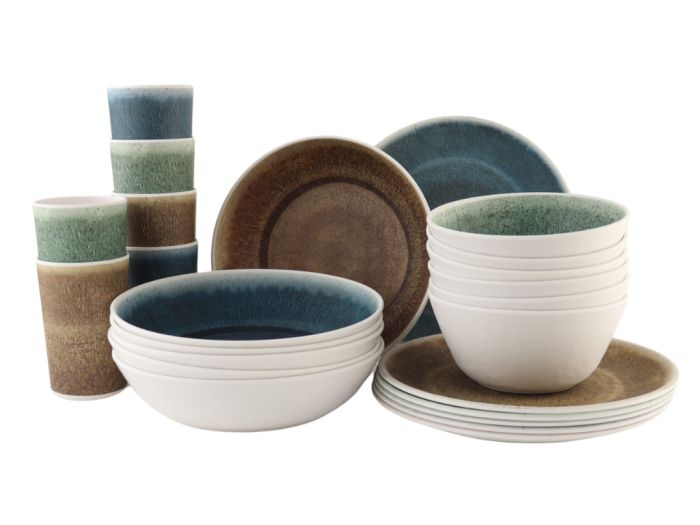 HIXA 24-delig melamine serviesset