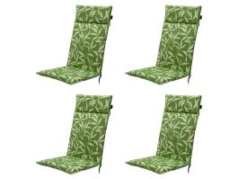 Madison Fergus green Tuinstoelkussen - Set van 4