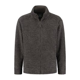 MGO King Cardigan Anthracite fijngebreide heren trui