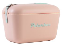 Polarbox Vintage Retro pastel roze 12 liter koelbox